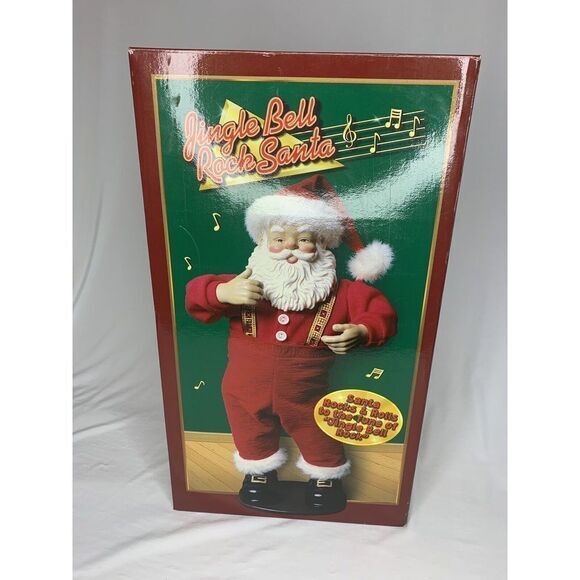 Accents | Vintage 1998 Jingle Bell Rock Santaclaus Animated Dancing Musical | Poshmark